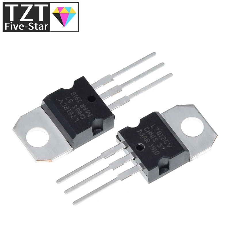 TZT-10pcs-L7812CV-L7812-KA7812-MC7812-Voltage-Regulator-12V-1-5A-TO-220 ...