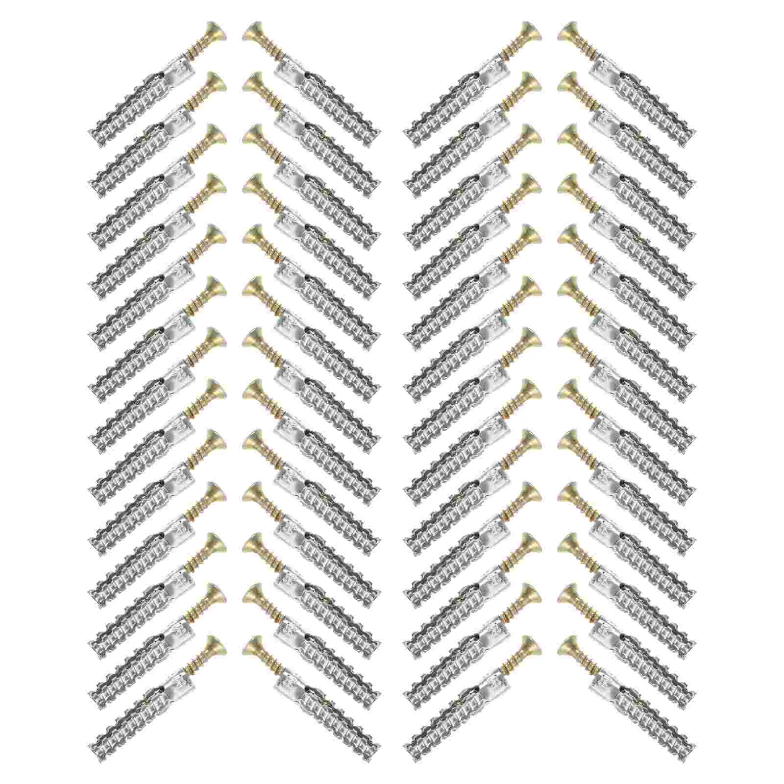 50-Sets-Heavy-Steel-Wall-Anchor-Iron-Expansion-Drywall-Anchors-Duty ...