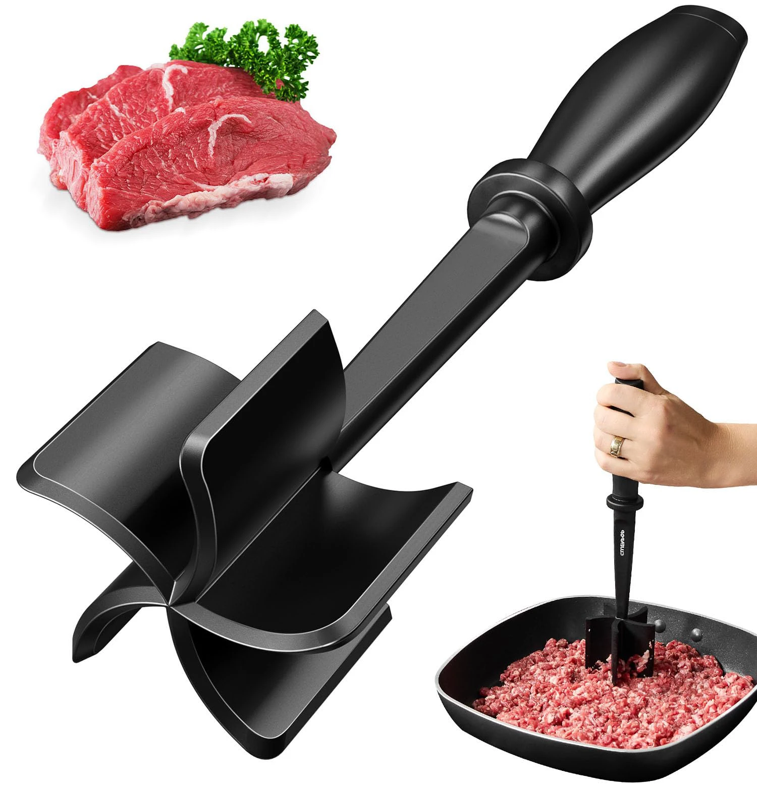 Meat-Shredder-Hamburger-Shredder-Tool-Ground-Beef-Shredder-Tool-and ...