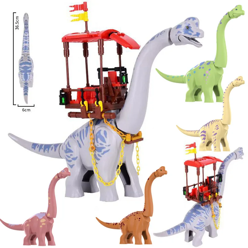 MOC-dinosaurios-jur-sicos-mundo-Dino-Park-Big-Brachiosaurus-modelo-de ...