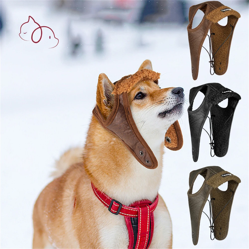 Winter Pet Dog Hat Warm Fleece Aviator Hat for Small Large Dogs Puppy ...