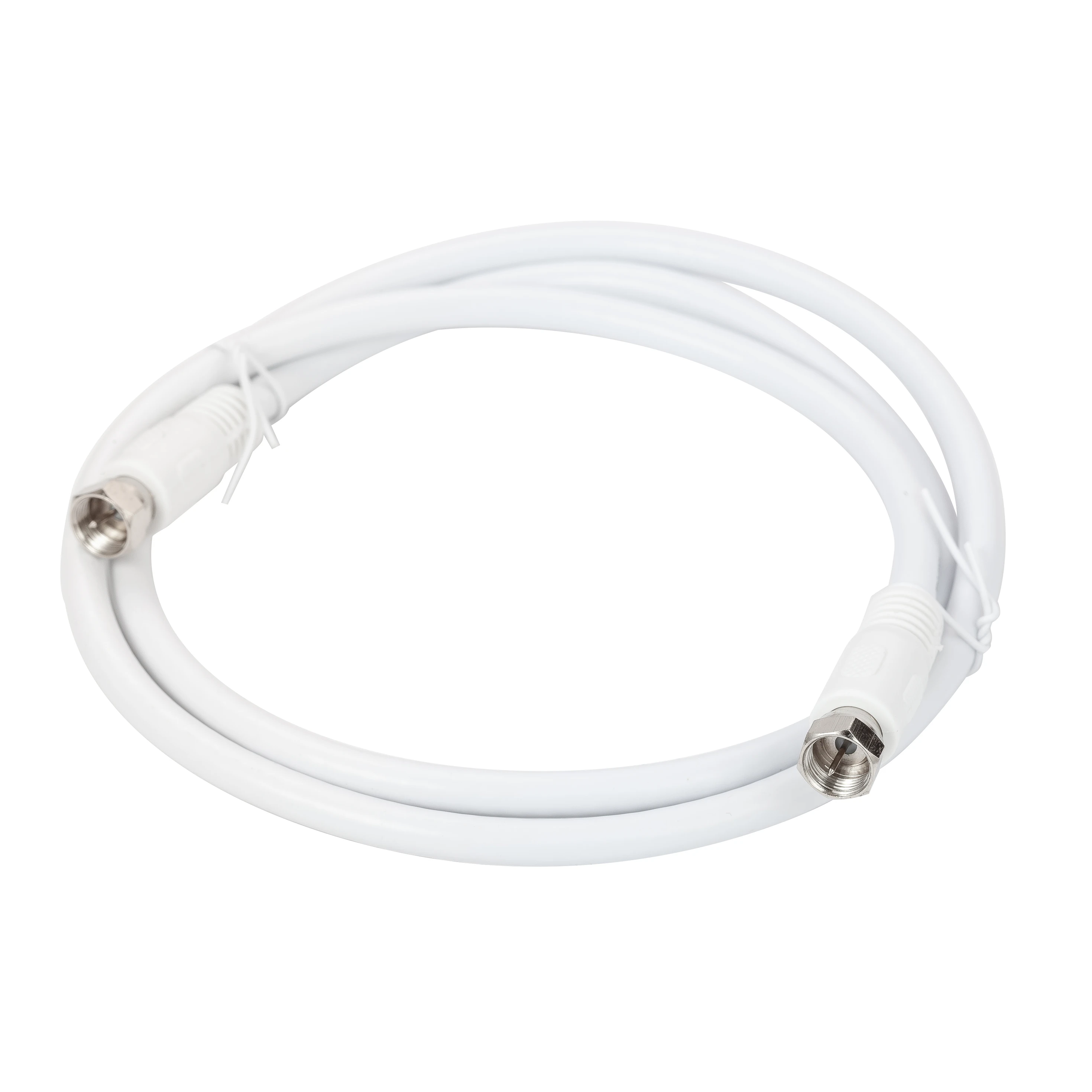 TV F Type Male to Male White RG6 RF Coaxial Cable, RG6 coax Jumper ...