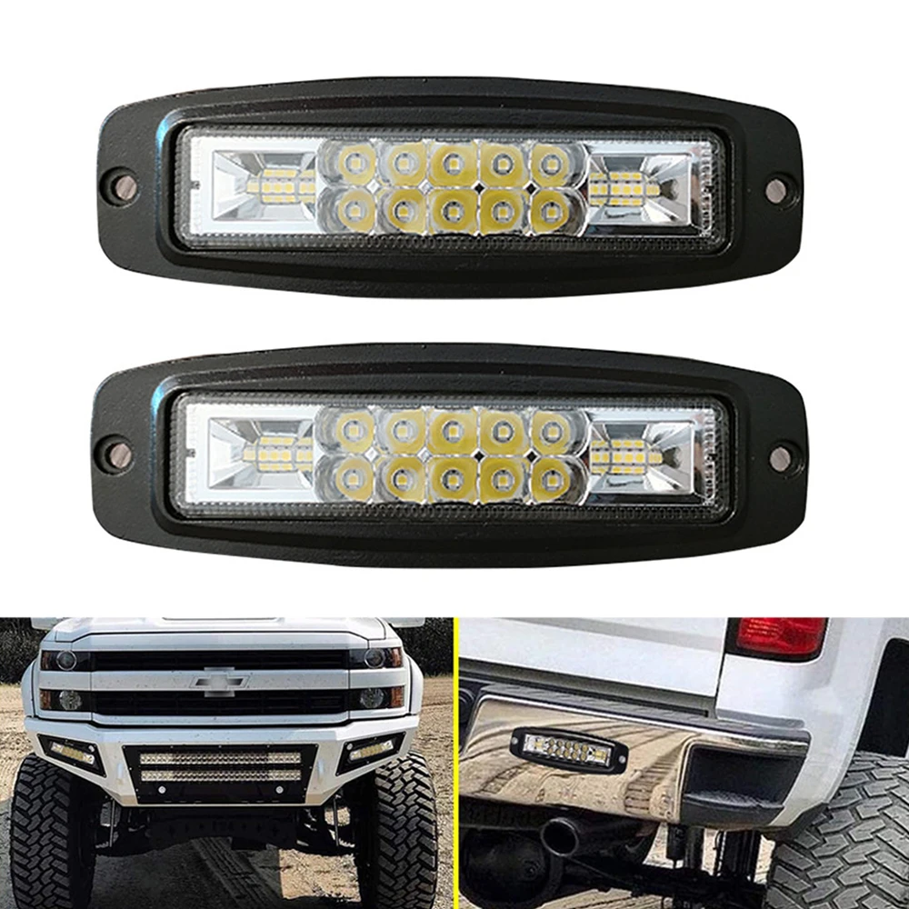 7-Inch-Flush-Mount-LED-Headlight-Driving-Work-light-Bar-Fog-Lamp-For ...
