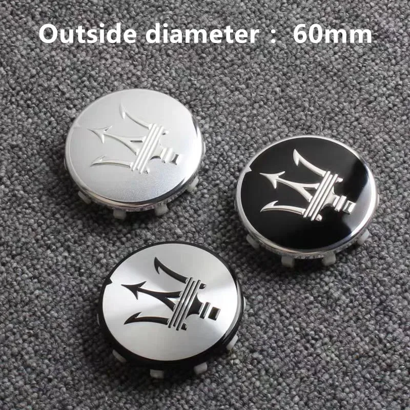 New 60mm Car Wheel Center Caps for Maserati Granturismo Ghibli Levante ...