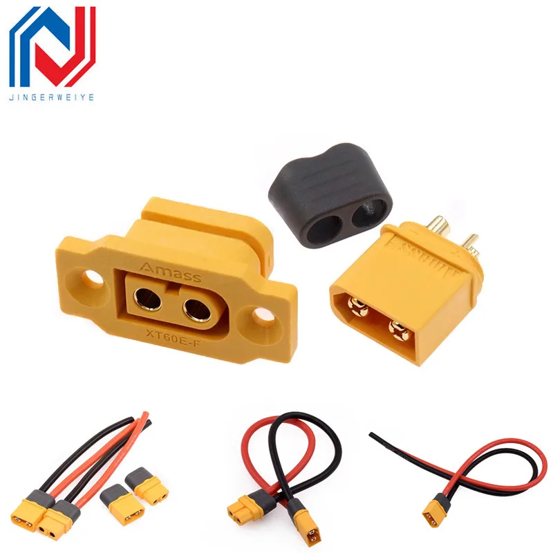 1PCS-XT60E-F-Male-Female-Model-Airplane-Power-Fixable-Battery-Interface ...
