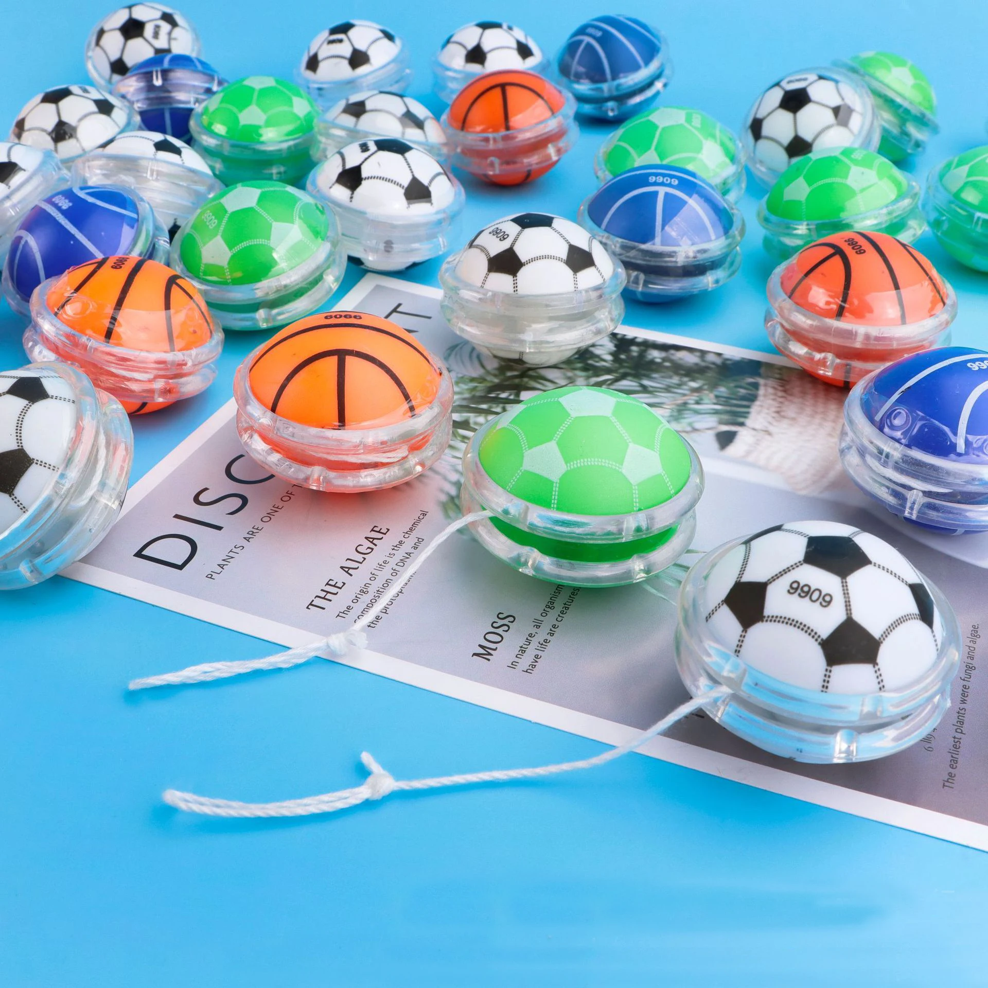 10Pc-Football-Basketball-Patterns-Yoyo-Classic-Toy-for-Kids-Birthday ...