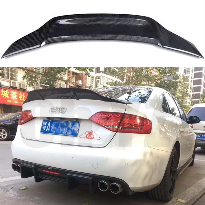 Trunk-Spoiler-Real-Forged-Carbon-Fiber-Gloss-Black-Rear-Wing-Type-R ...