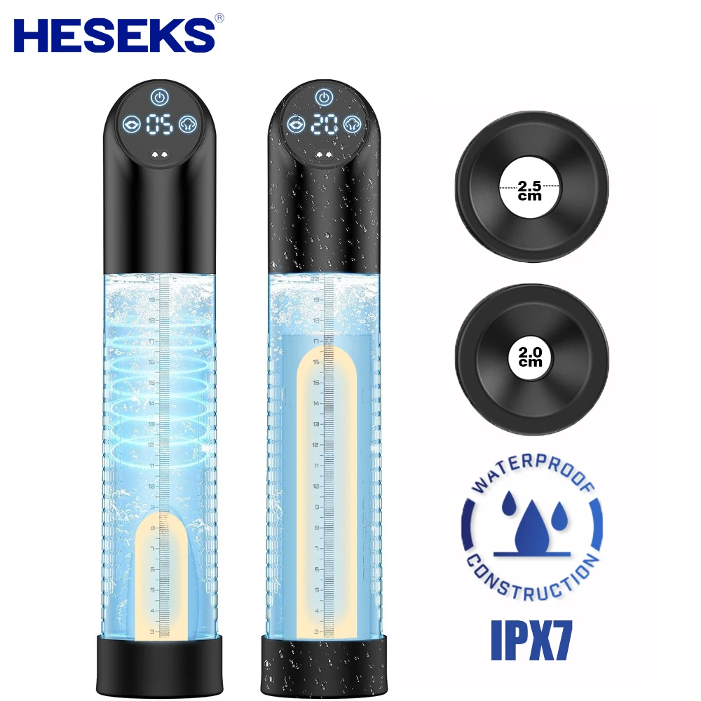 HESEKS-IPX78-Penis-Pump-For-Enlargement-Prostate-Massager-Male-Prostate-Electric-Vacuum-Pump ...