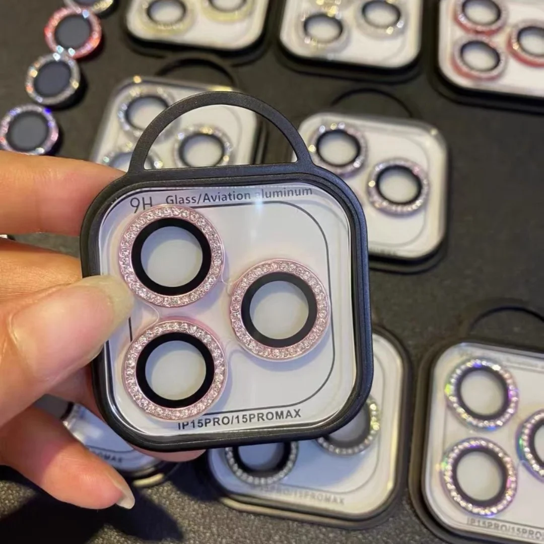 Pink-Glitter-Camera-Lens-Protector-For-iPhone-14-15-Pro-Max-12-13-Mini ...