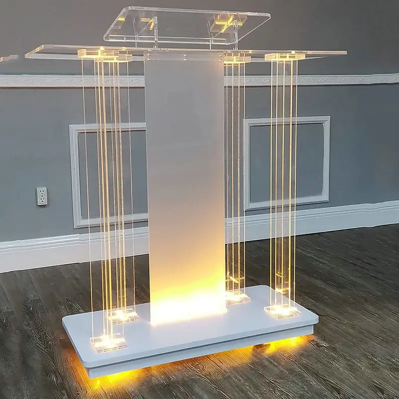 Acrylic podium European crystal chanting platform cross podium oath ...