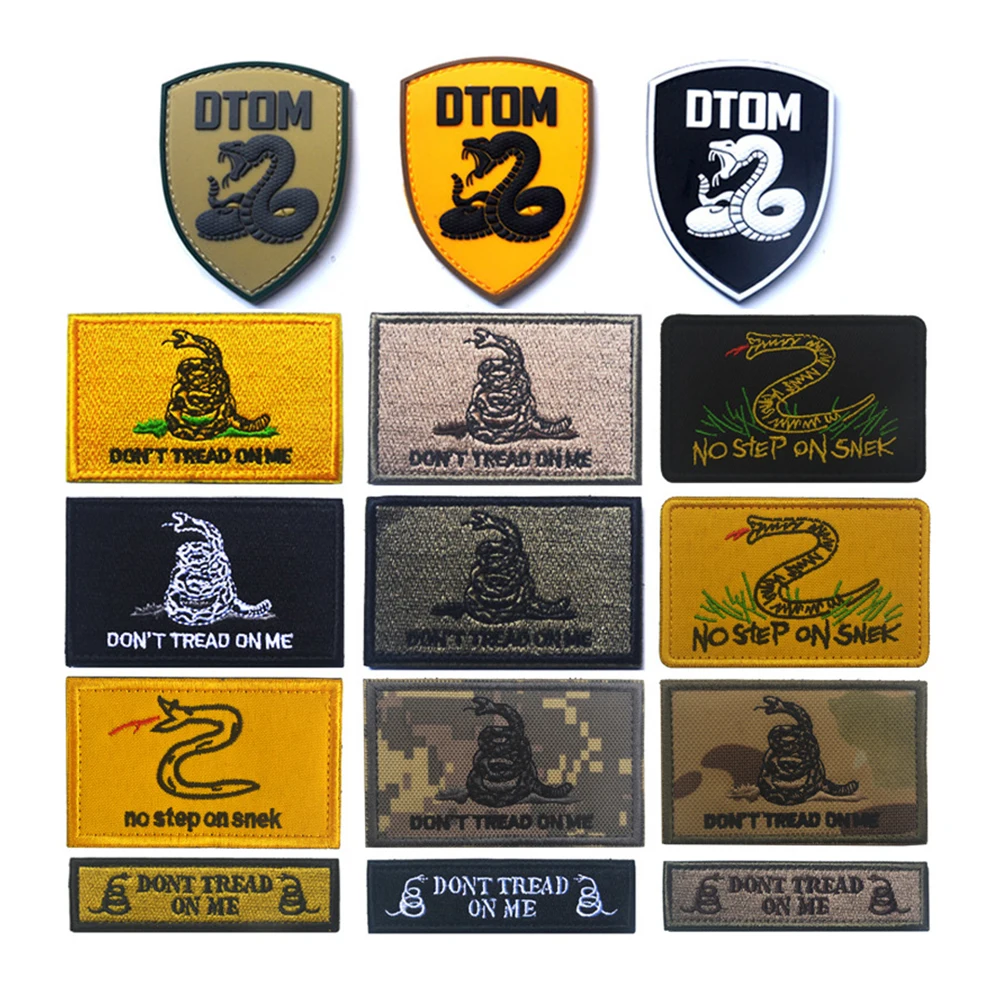 Patches-for-Clothing-DONT-TREAD-ON-Embroidery-Badge-Gadsden-Flag ...
