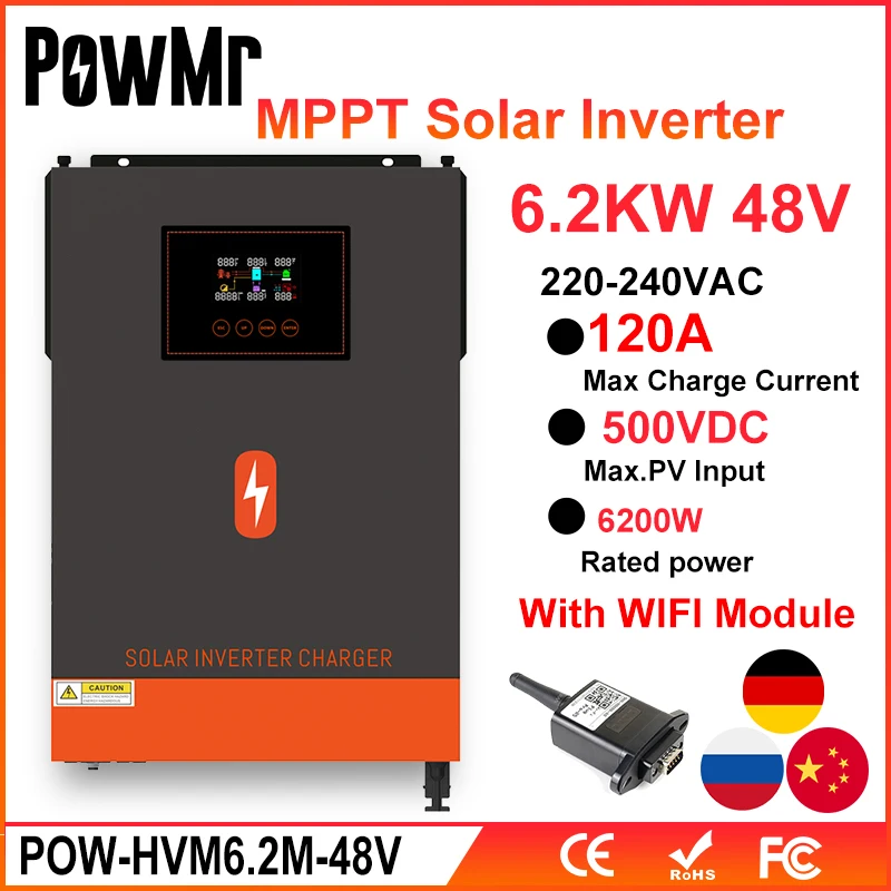 PowMr-6200W-Grid-Tied-Inverter-48V-230VAC-MPPT-80A-Output-With-Max ...