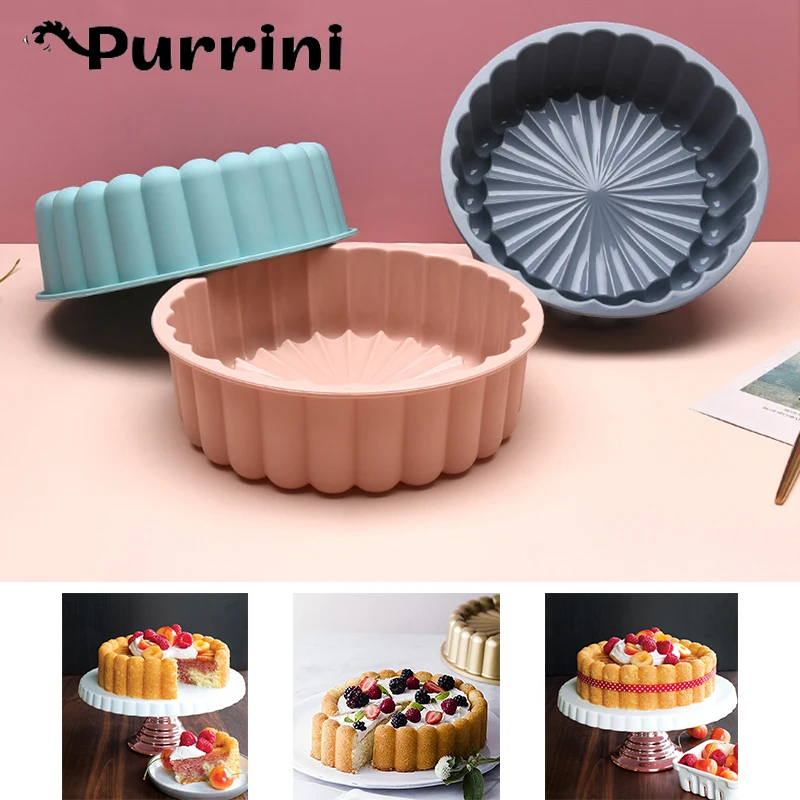 Round Silicone Charlotte Cake Pan Strawberry Shortcake