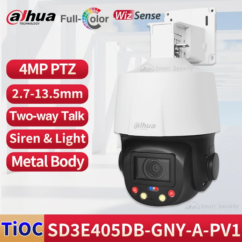 Dahua-Tioc-4MP-PTZ-Full-Color-Camera-Smart-Sound-Light-Alarm-Cam-Two ...