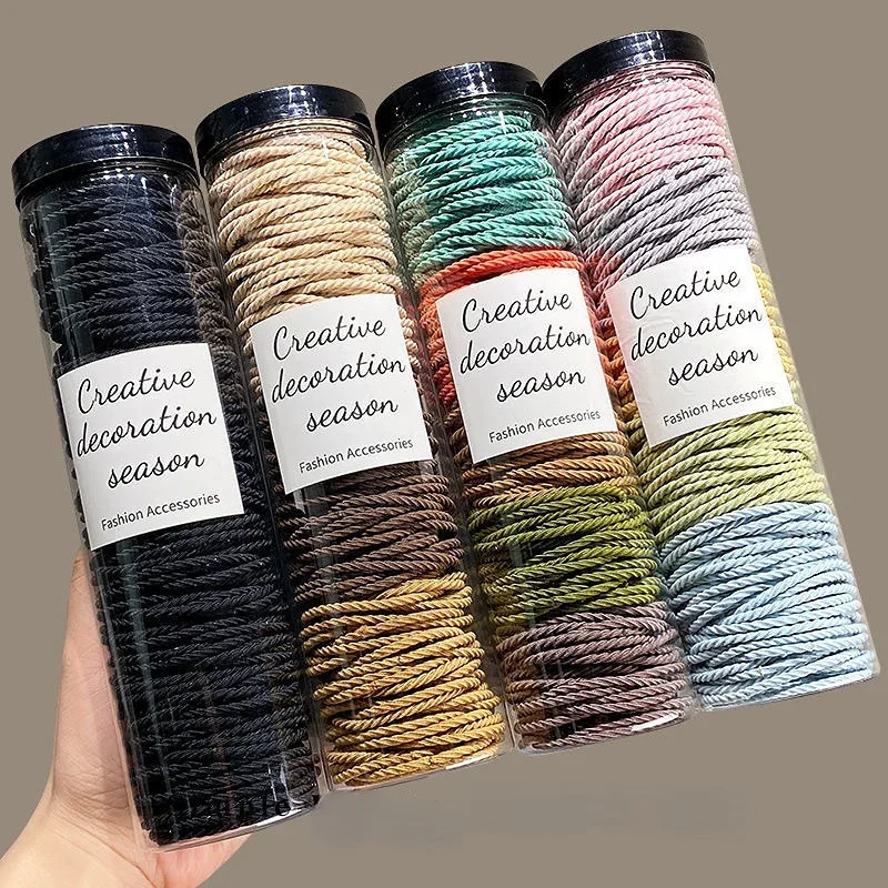 100pcs-Seamless-Hair-Rings-Elastic-Hair-Ties-Simple-All-match-Hair ...