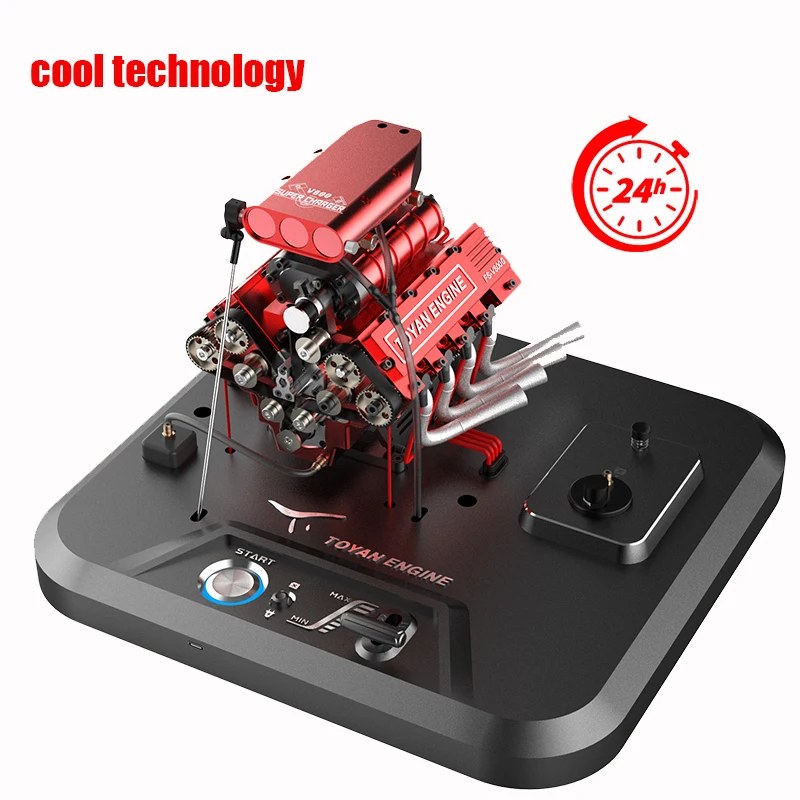 TOYAN-motor-V8-completamente-de-metal-montaje-mec-nico-de-alta-simulaci ...