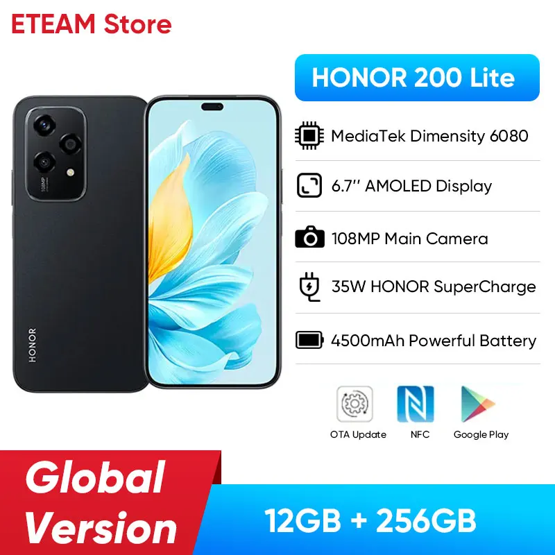 2024-Global-Version-HONOR-200-Lite-256GB-ROM-5G-Smartphone-200Lite ...