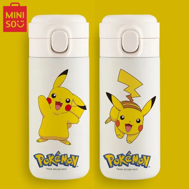 MINISO-botella-de-agua-deportiva-Pikachu-de-450ml-vaso-aislado-de ...