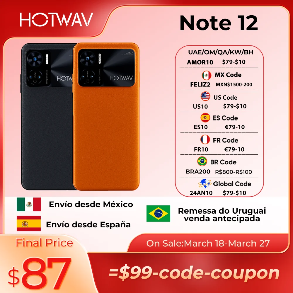 HOTWAV-Note-12-Cell-Phones-6-8-HD-Android-13-OS-8-128GB-48MP-Triple ...