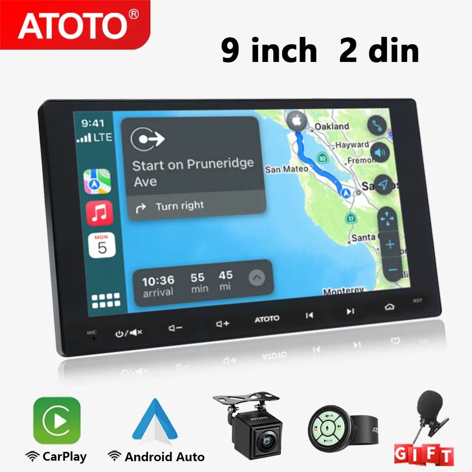 ATOTO-F7WE-9-inch-Double-2-Din-Car-Stereo-Radio-Full-Touch-Screen ...