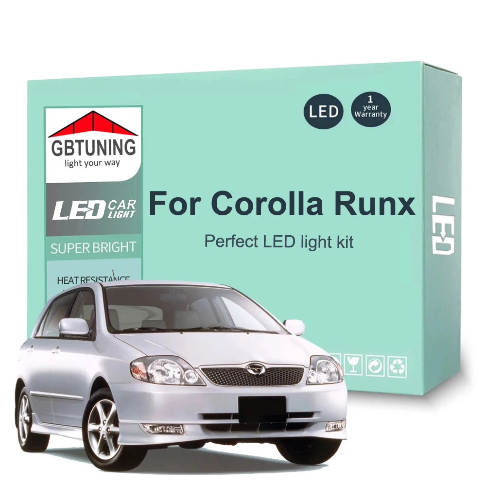 8Pcs-Canbus-Car-Dome-Reading-Trunk-Indoor-Lamp-For-Toyota-Corolla-Runx ...