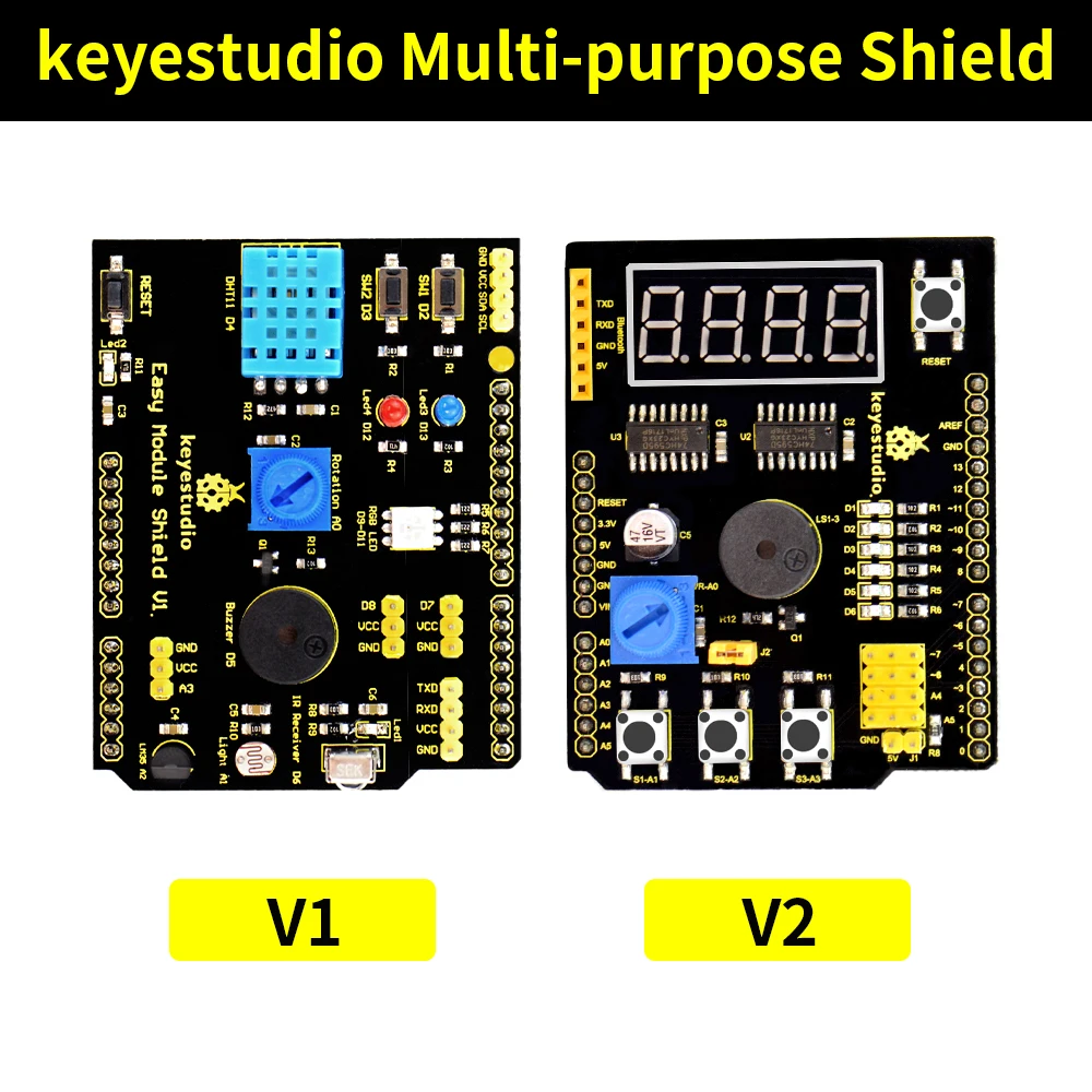Keyestudio Multi-purpose Shield V1 V2 For Arduino UNO R3 and MEGA2560 ...
