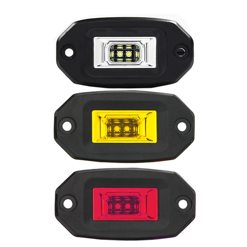 Flush-Mount-Led-Flood-Light-20W-White-Yellow-Red-Color-Backup-Lights ...