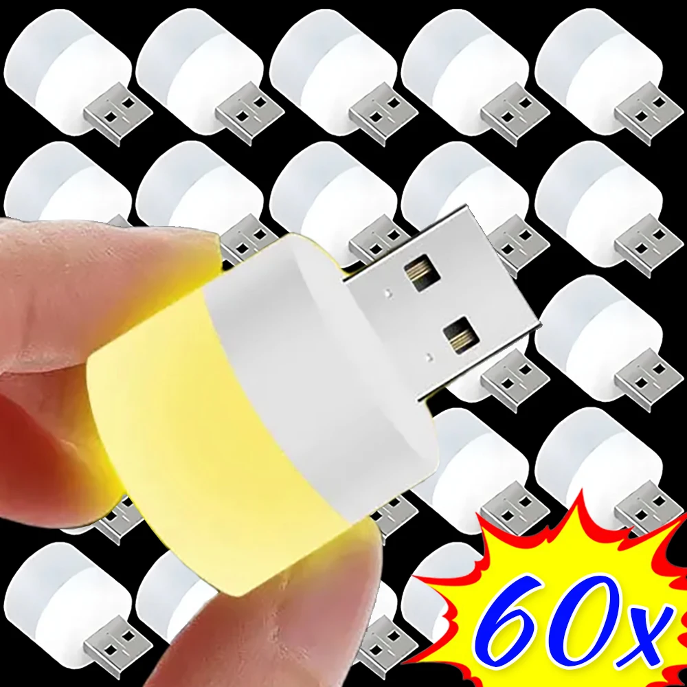 60-1Pcs-Mini-USB-Night-Light-Bulbs-Portable-Eye-Protection-Book-Reading ...