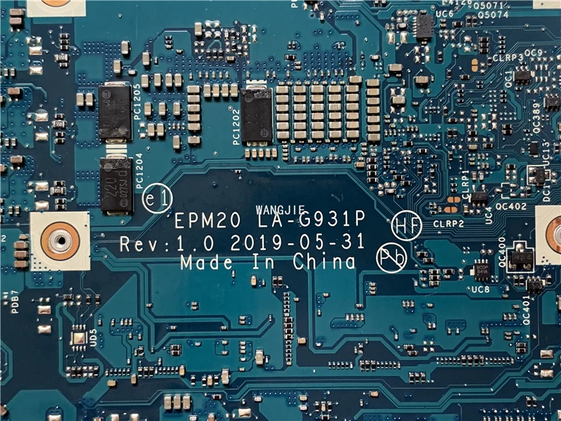 EPM20 LA-G931P For HP Elite X2 G4 laptop motherboard With i5-8265U CPU 16GB RAM mainboard 100% ...