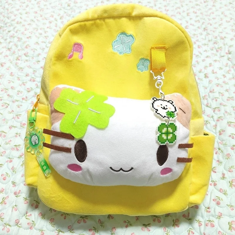 Masyumaro Fluffy Fuwa Nyanko Cat Backpack Bag Anime Cute Plush ...