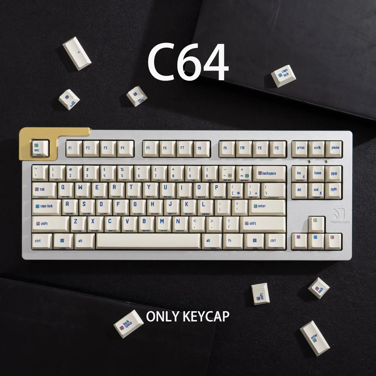 C64-153-Keys-Cherry-Profile-Pbt-Keycap-Dye-Sub-English-Cusotom ...