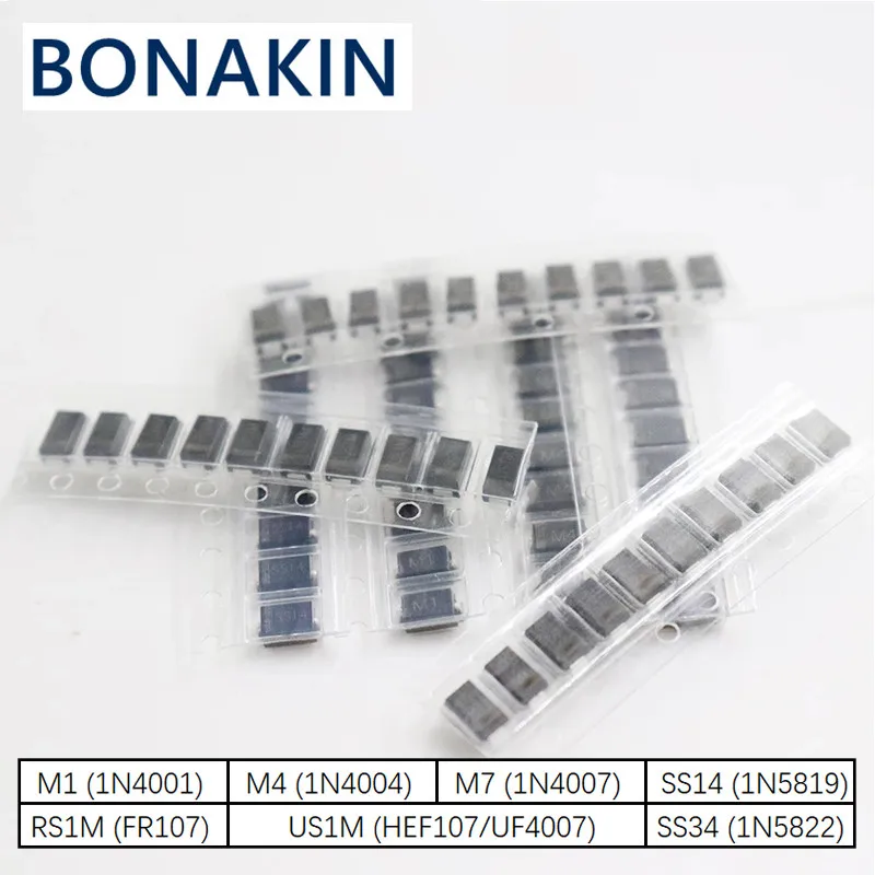 7-kinds-10pcs-70pcs-lot-SMD-diode-package-M1-1N4001-M4-1N4004-M7-1N4007 ...