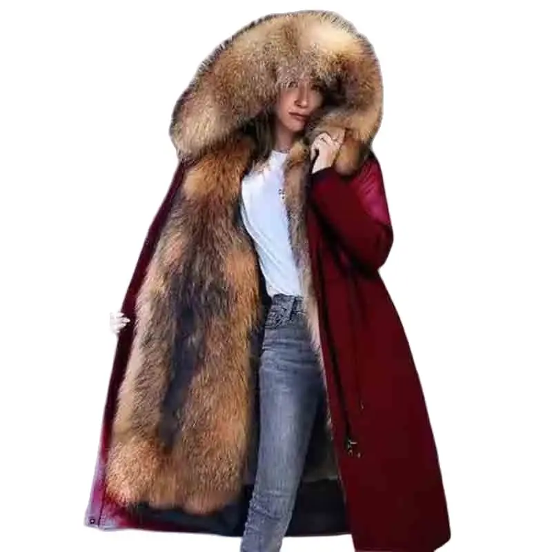 Womens Parka Coats Fur Hood | Womens Winter Coat Fur Hood | Parka ...