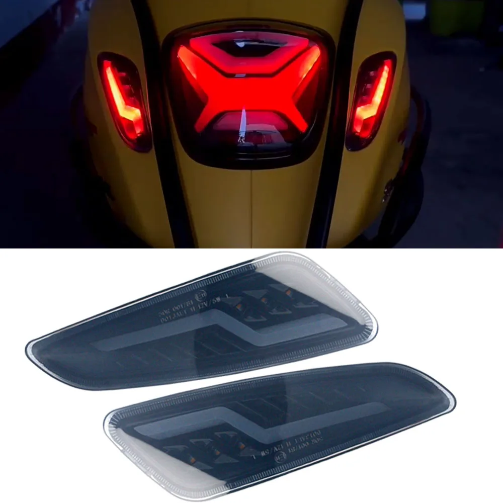 Motorbike Front Rear E-Mark Turn Signals Blinker Daytime Running LED ...