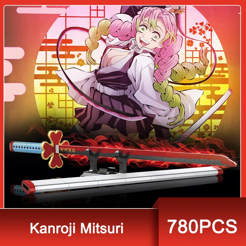 Demon-Slayer-Kanroji-Mitsuri-Sword-Building-Blocks-Anime-Ninja-Knife ...