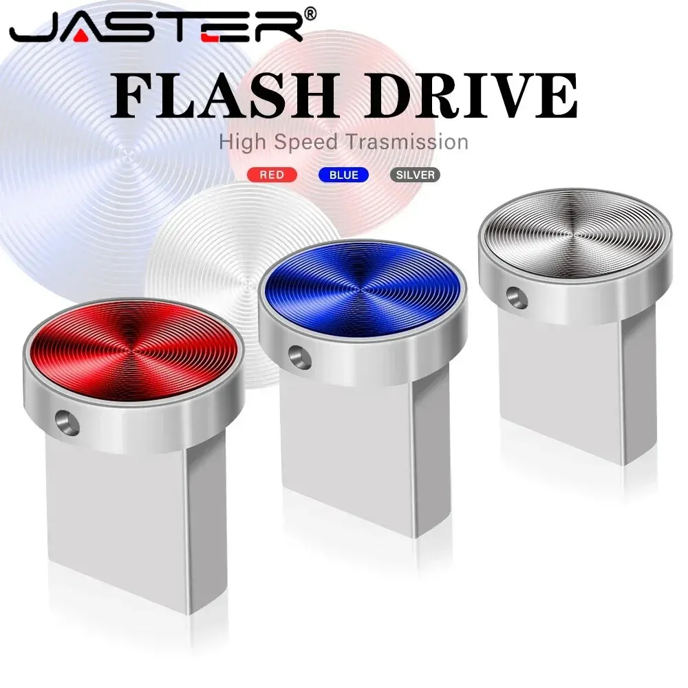 Mini-Metalen-Knop-Usb-Flash-Drives-64Gb-Blauwe-Memory-Stick-Rode ...