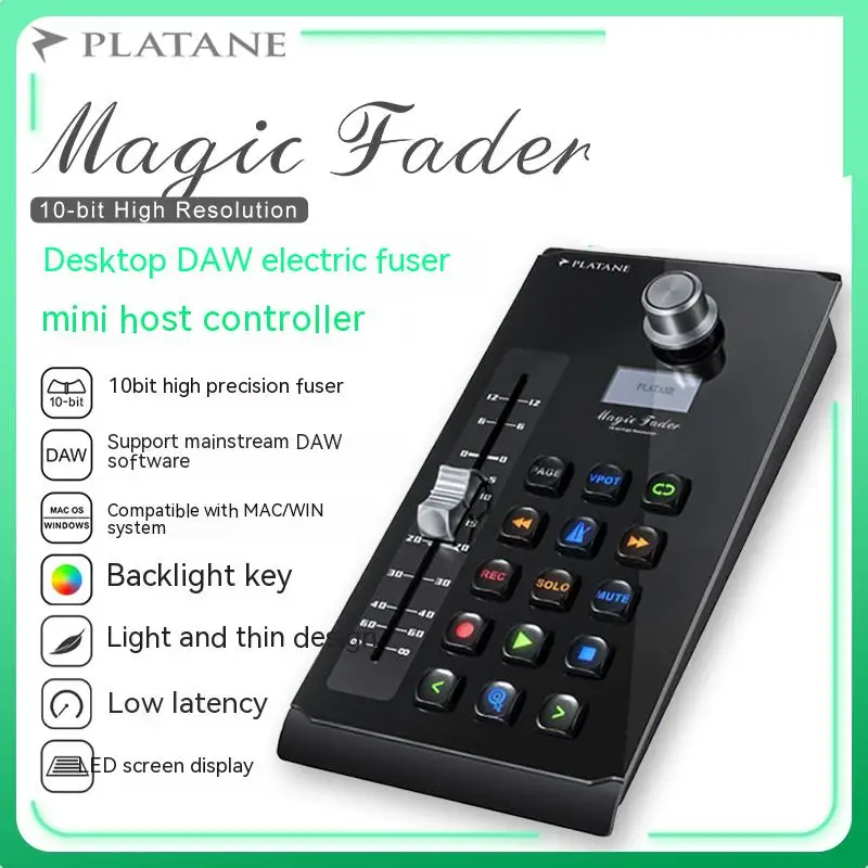 New-Platane-Magic-Fader-Desktop-DAW-Electric-Pusher-MIDI-Controller ...