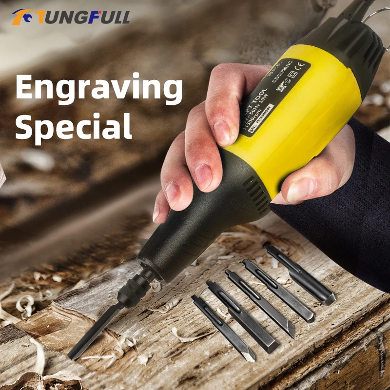 Electric Woodworking Chisel Carving Knife Carpentry Root Furniture ...
