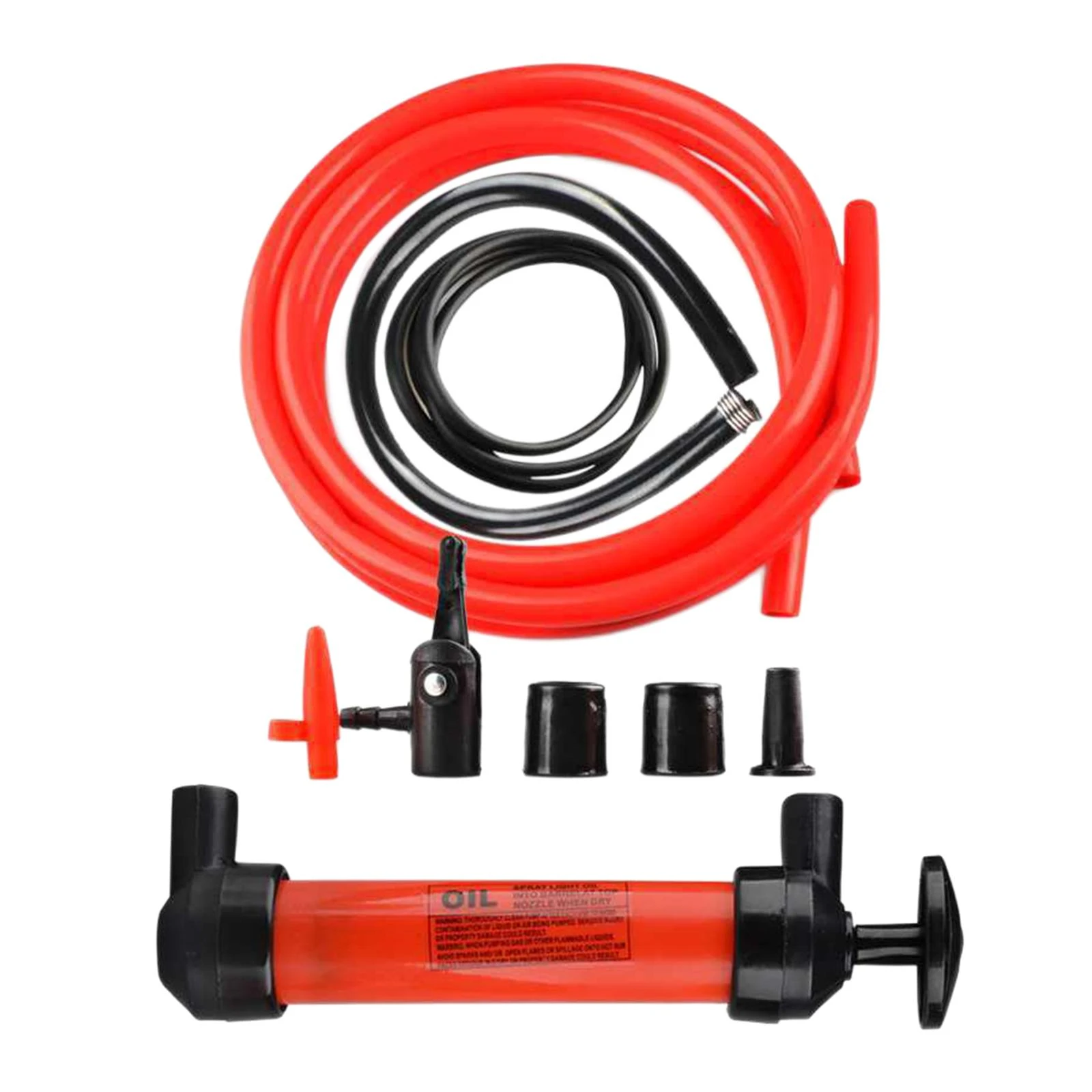 Siphon Fuel Transfer Pump Kit Air Inflator Fuel Extractor Suction Tool ...