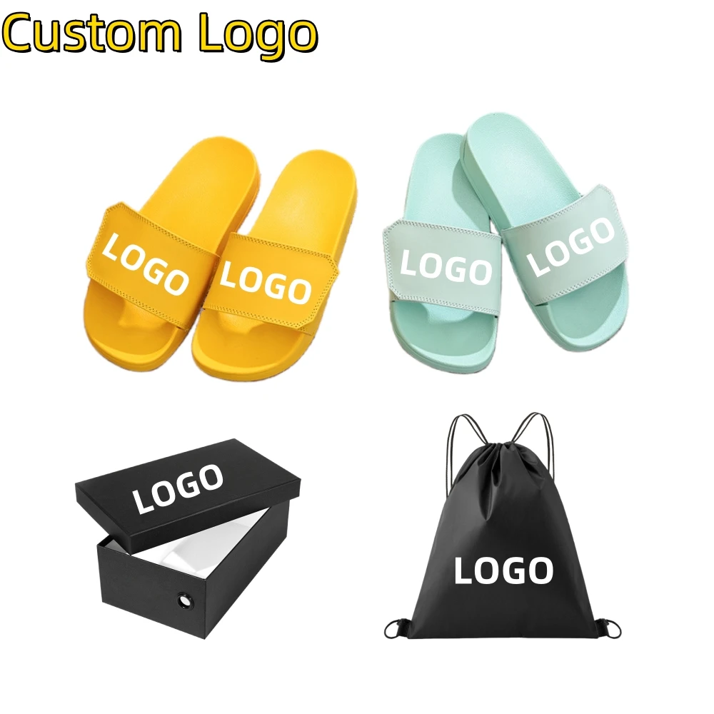 High-Quality-Custom-Logo-Slippers-Design-Hook-And-Loop-Fastener-Women ...