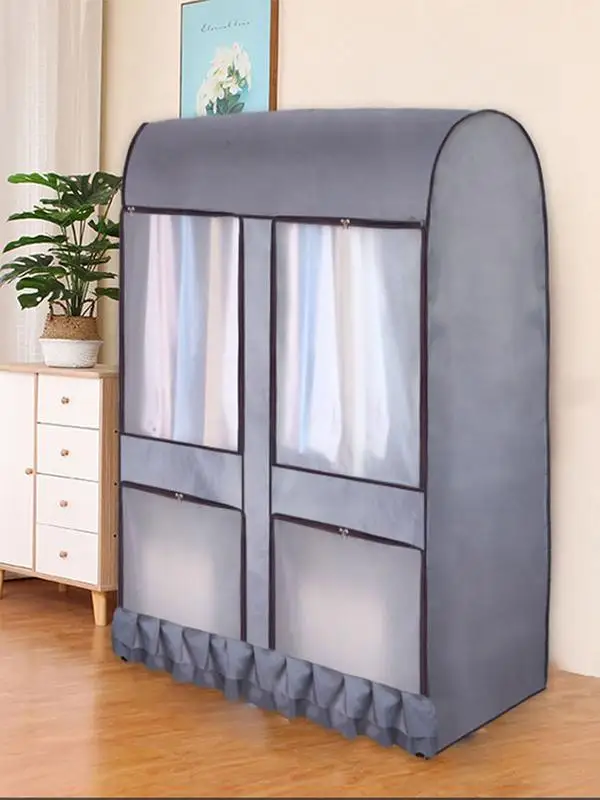 Clear-Wardrobe-Dust-Cover-Oxford-Cloth-Clothes-Rack-Cover-Rack-Clothing ...