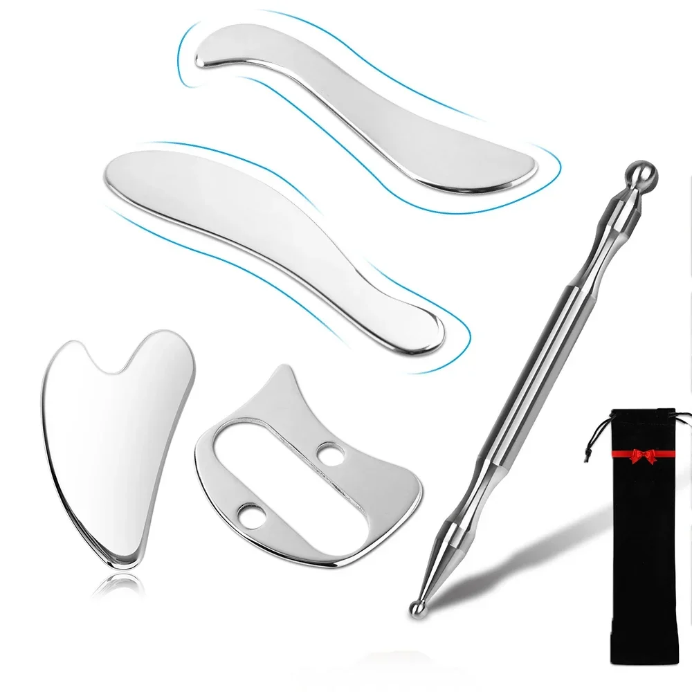 Medical-Stainless-Steel-Gua-Sha-Scraper-Physical-Therapy-Fascia-Knife ...