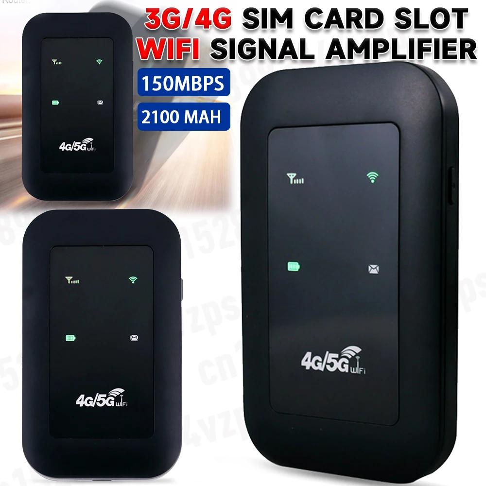Portable-WiFi-Repeater-4G-LTE-Router-Signal-Amplifier-Network-Expander-Adaptor-150Mbps-SIM-Card ...