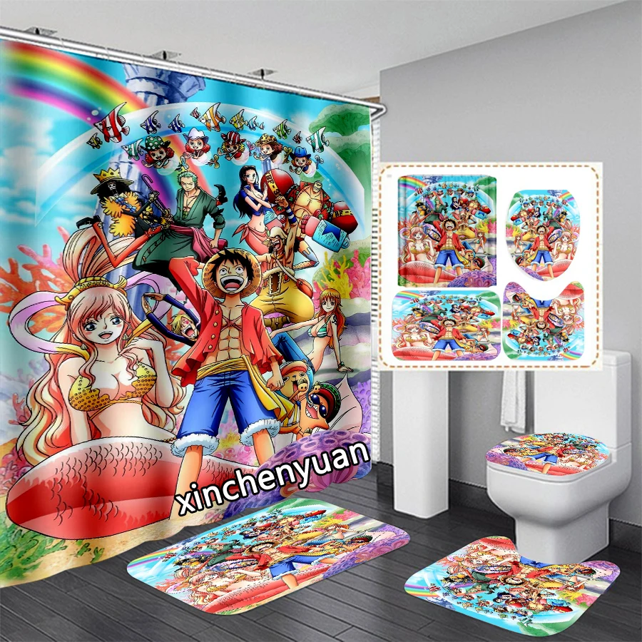 One Piece Anime Shoower Curtain