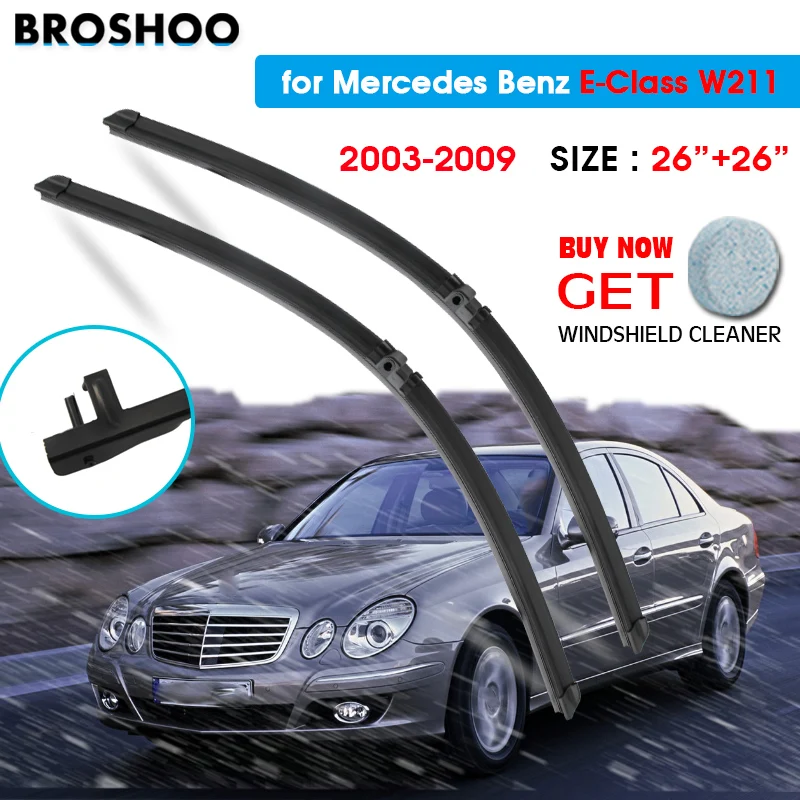 Car Wiper Blade For Mercedes Benz E-Class W211 26"+26" 2003-2009 Auto ...