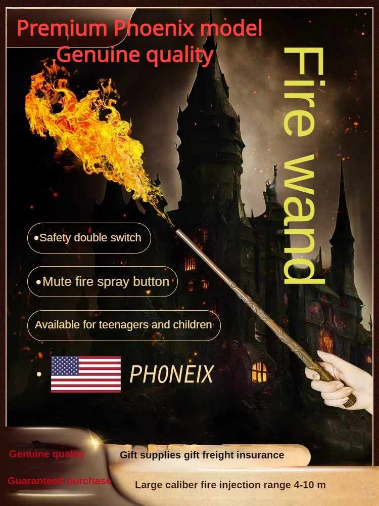 Genuine-Fire-breathing-Wand-6-5mm-Large-Diameter-Can-Shoot-Flame-Magic ...