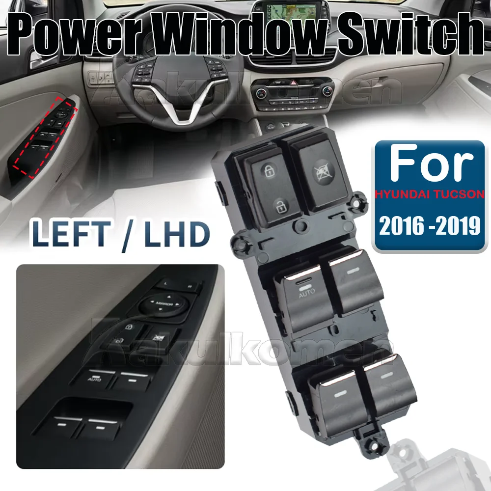 93571-D3050 93571-D3000 Front Left Power Window Switch Button For ...