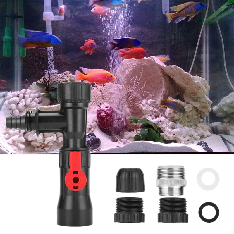 Plastic Aquarium Water Changer 3-Way Faucet Type Water Changer Fish ...