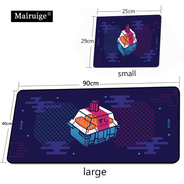 Japanese Sushi Suitchi Mouse Pad Desktop Mat Extended Desk Mousepad ...