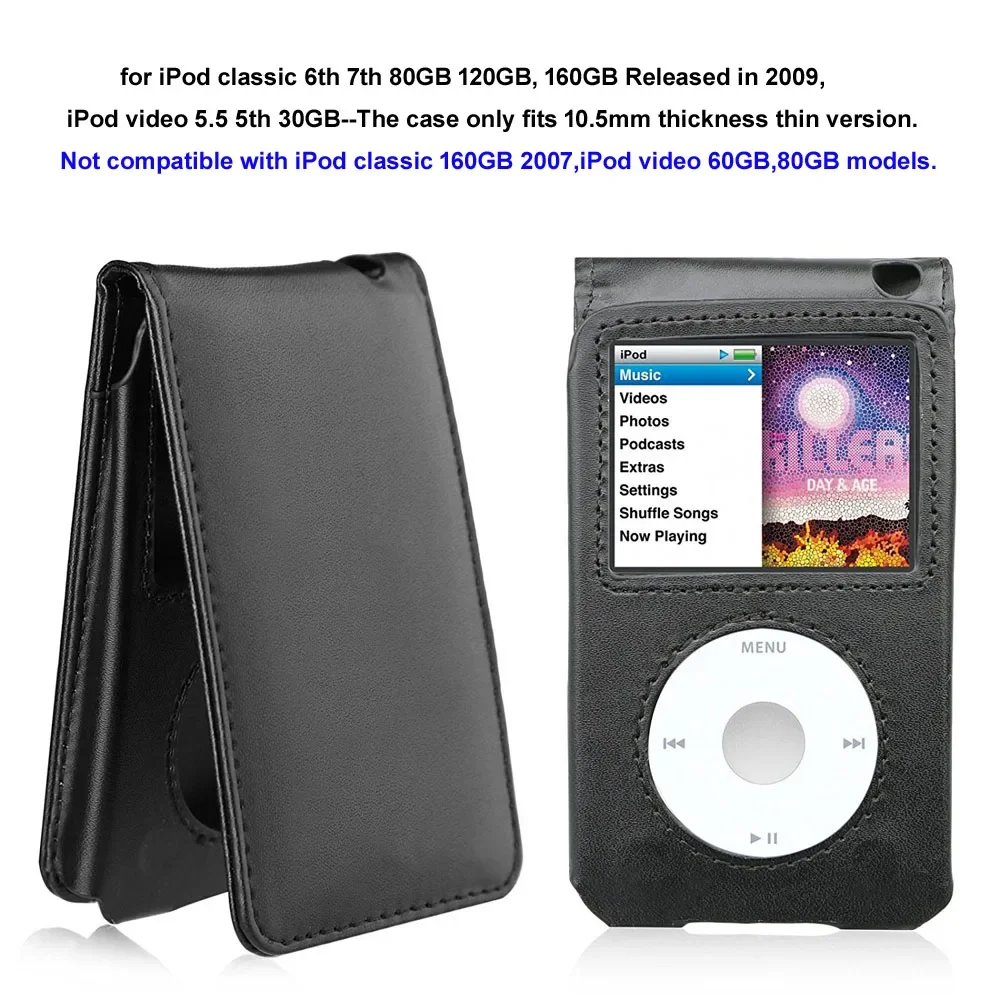Flip-Leather-Protective-Case-Cover-for-Apple-iPod-Classic-6th-7th-80G ...